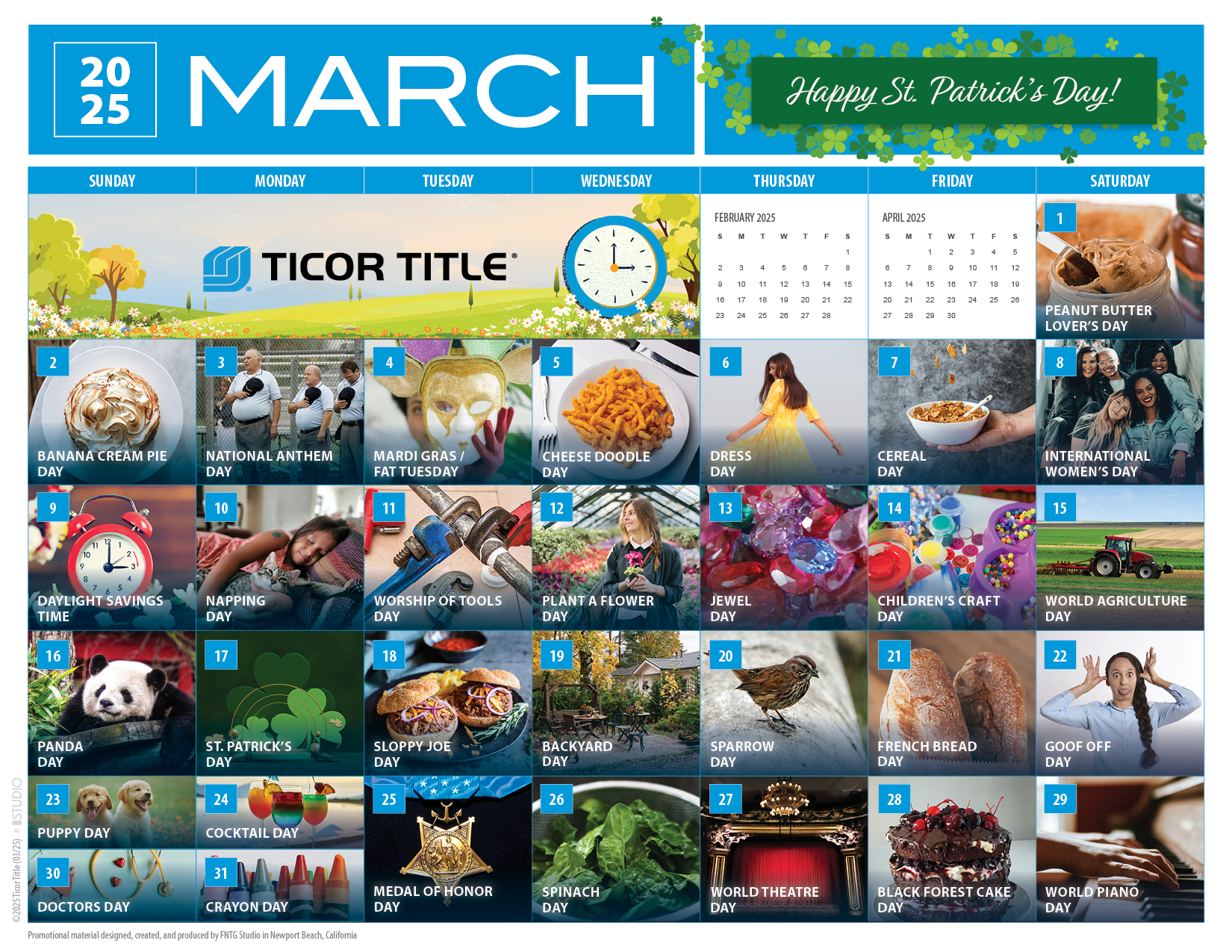 Ticor Title | Los Angeles - Monthly Fun Calendar